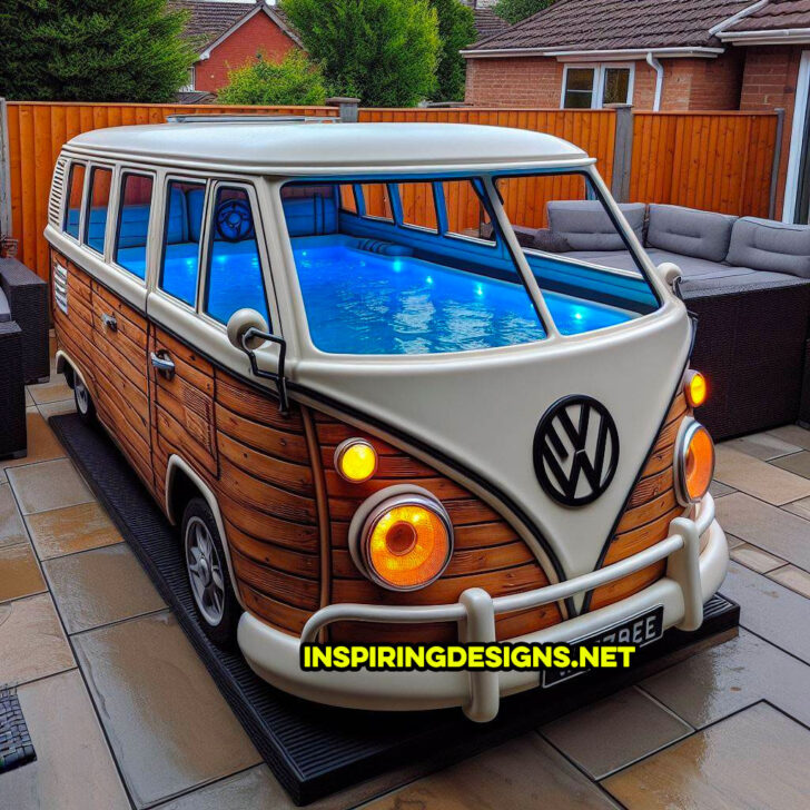 These Volkswagen Bus Hot Tubs Will Transform Your Patio into a Retro Oasis