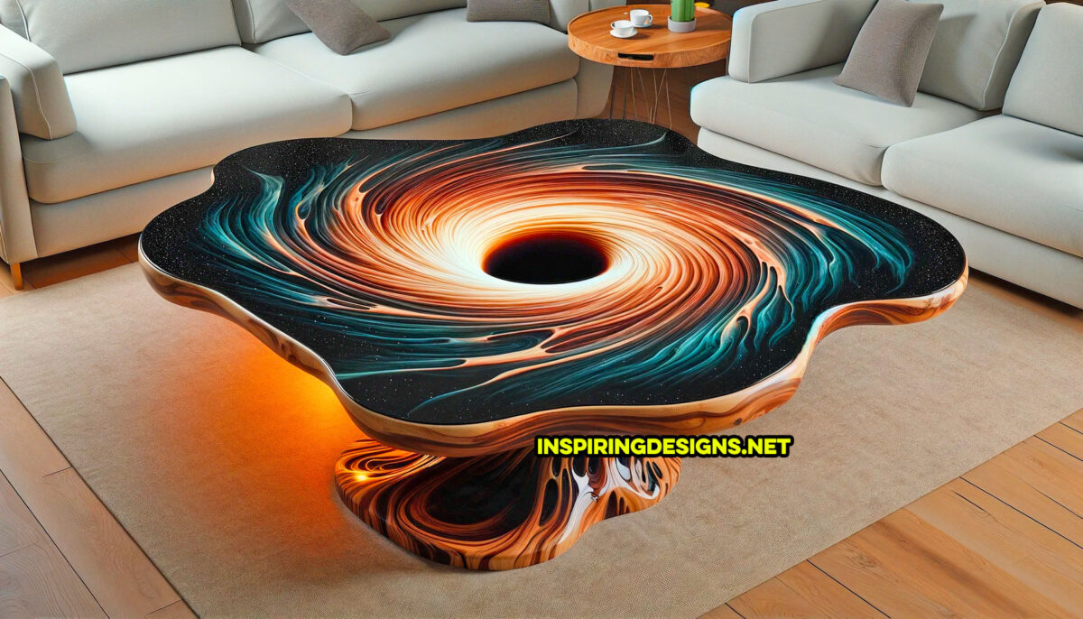 These Vortex Coffee Tables Are Where Art and Functionality Spiral Together