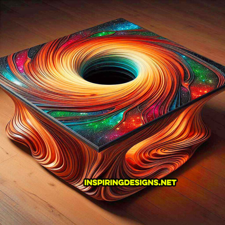 These Vortex Coffee Tables Are Where Art and Functionality Spiral Together