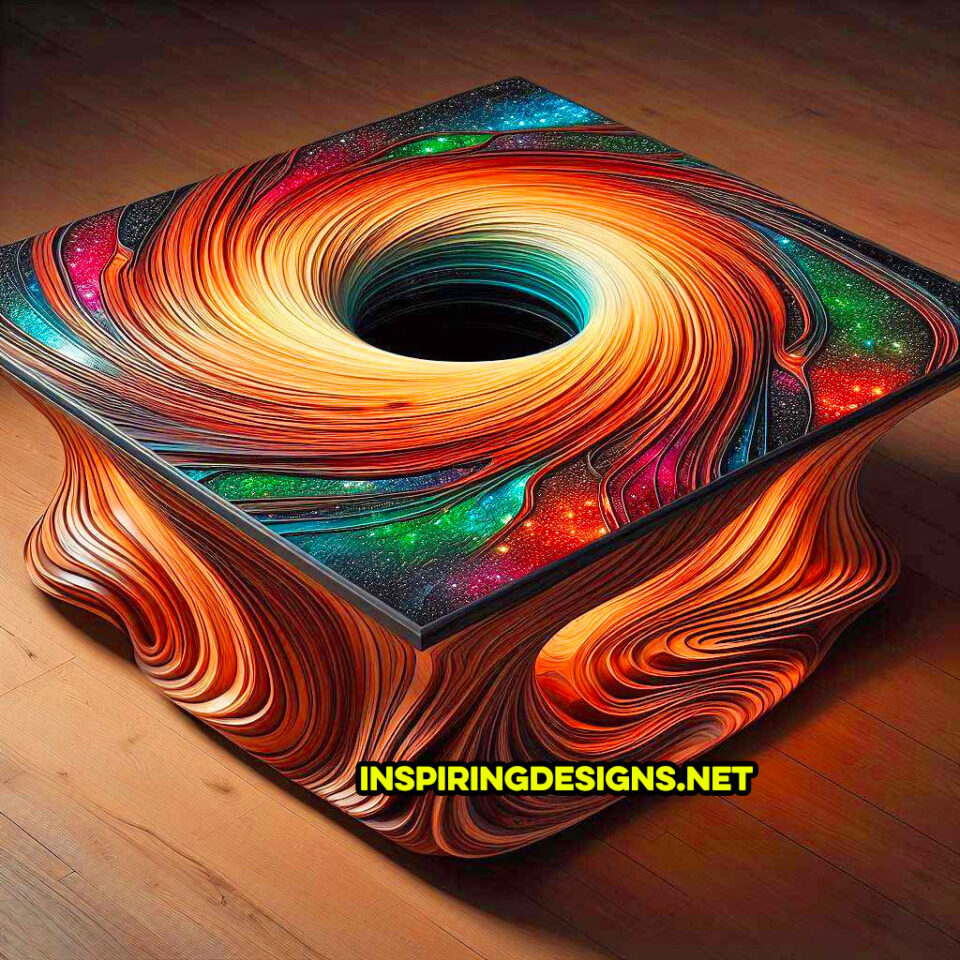 These Vortex Coffee Tables Are Where Art and Functionality Spiral Together