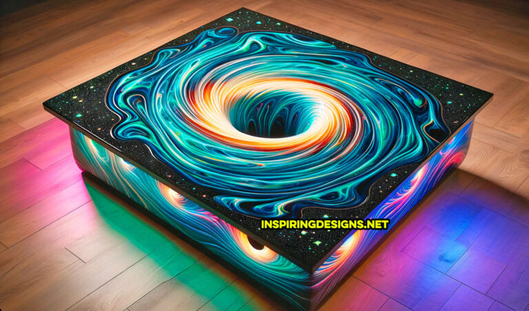 These Vortex Coffee Tables Are Where Art and Functionality Spiral Together