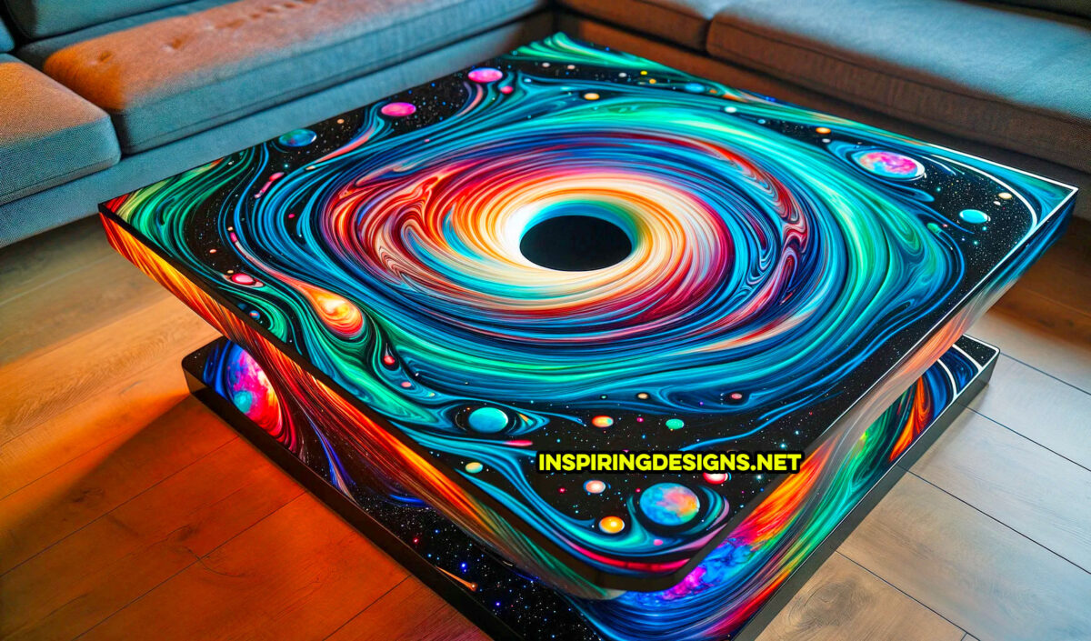 These Vortex Coffee Tables Are Where Art and Functionality Spiral Together