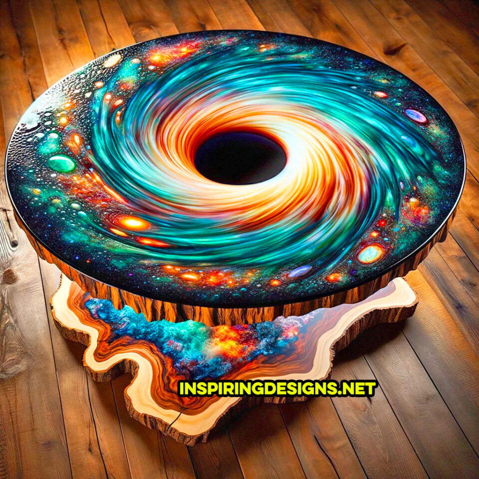 These Vortex Coffee Tables Are Where Art and Functionality Spiral Together
