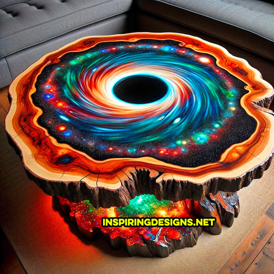 These Vortex Coffee Tables Are Where Art and Functionality Spiral Together