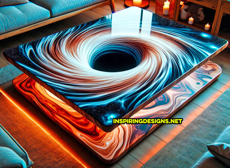 These Vortex Coffee Tables Are Where Art and Functionality Spiral Together