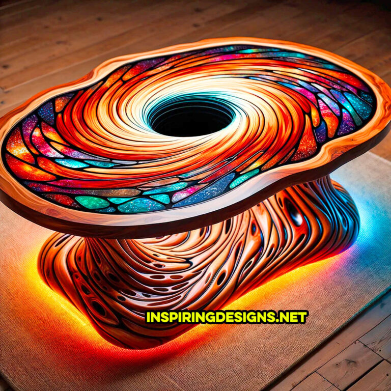 These Vortex Coffee Tables Are Where Art and Functionality Spiral Together