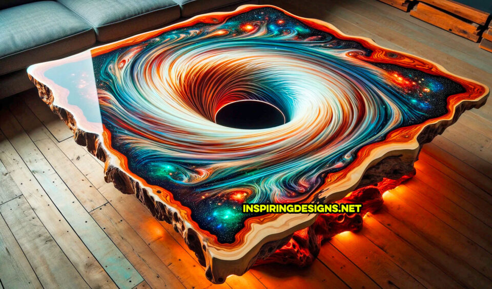 These Vortex Coffee Tables Are Where Art and Functionality Spiral Together