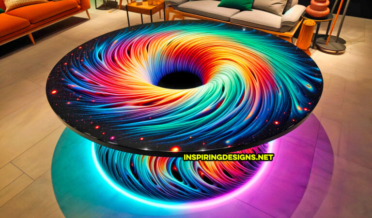 These Vortex Coffee Tables Are Where Art and Functionality Spiral Together