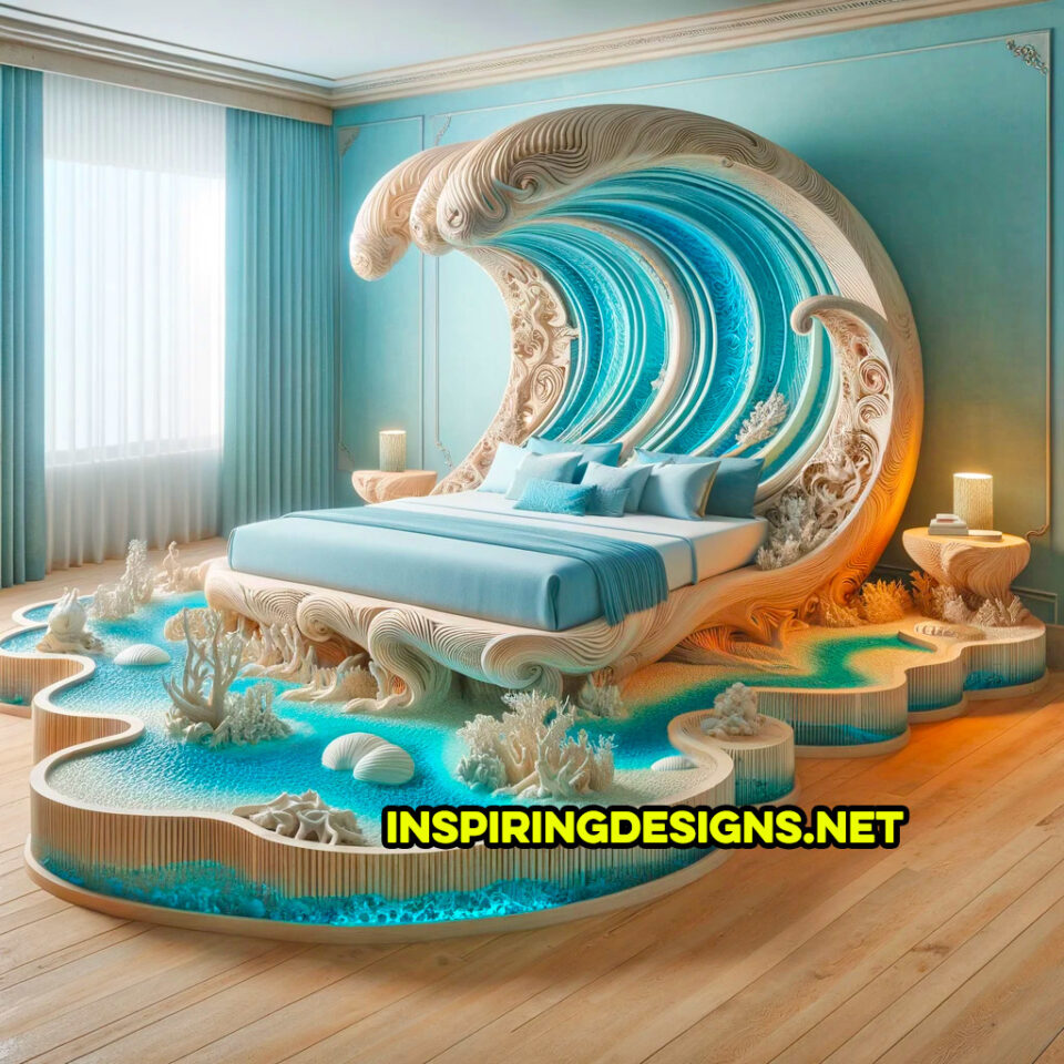 These Epoxy Beach Wave Beds Will Make You Feel Like You're Sleeping on ...