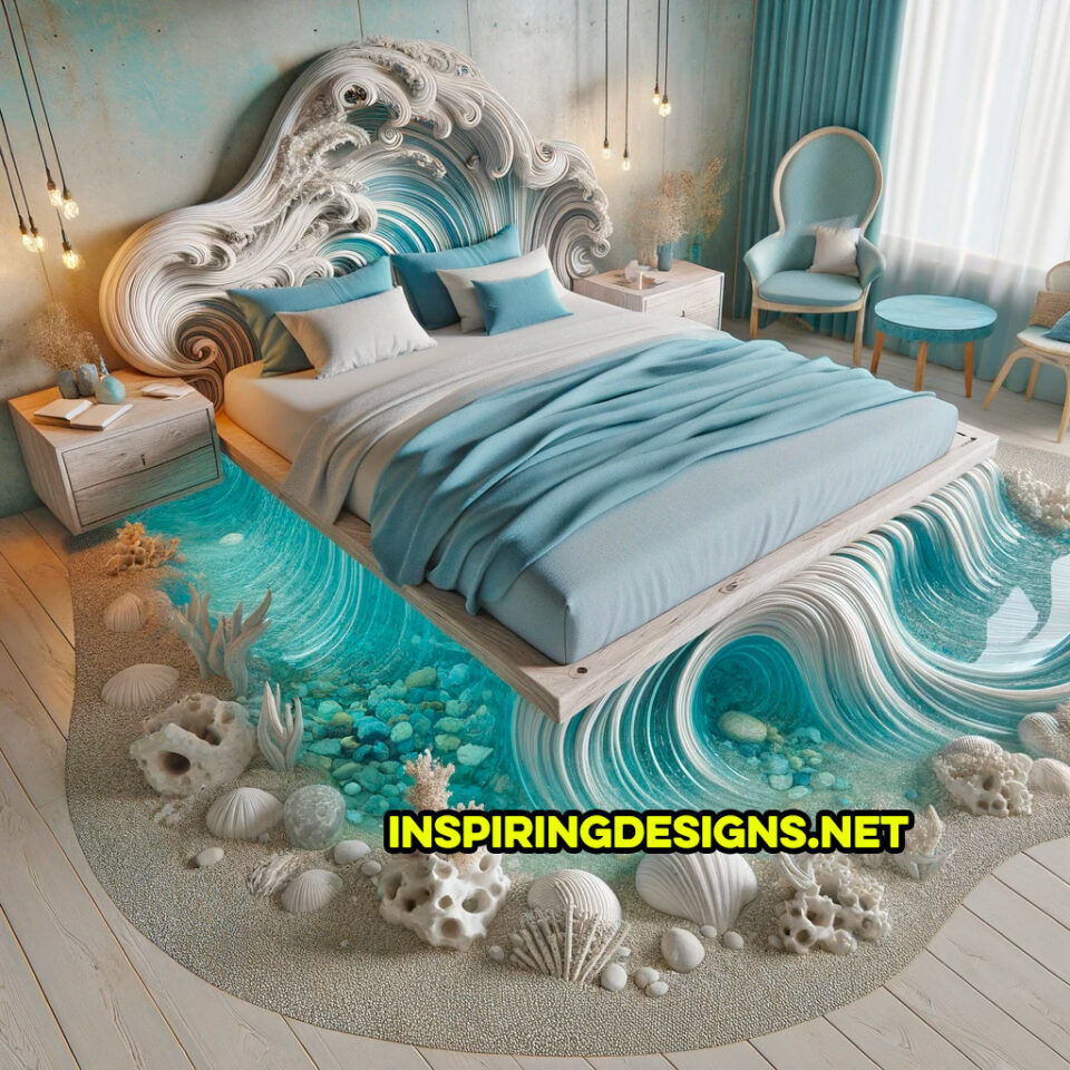 These Epoxy Beach Wave Beds Will Make You Feel Like You're Sleeping on ...