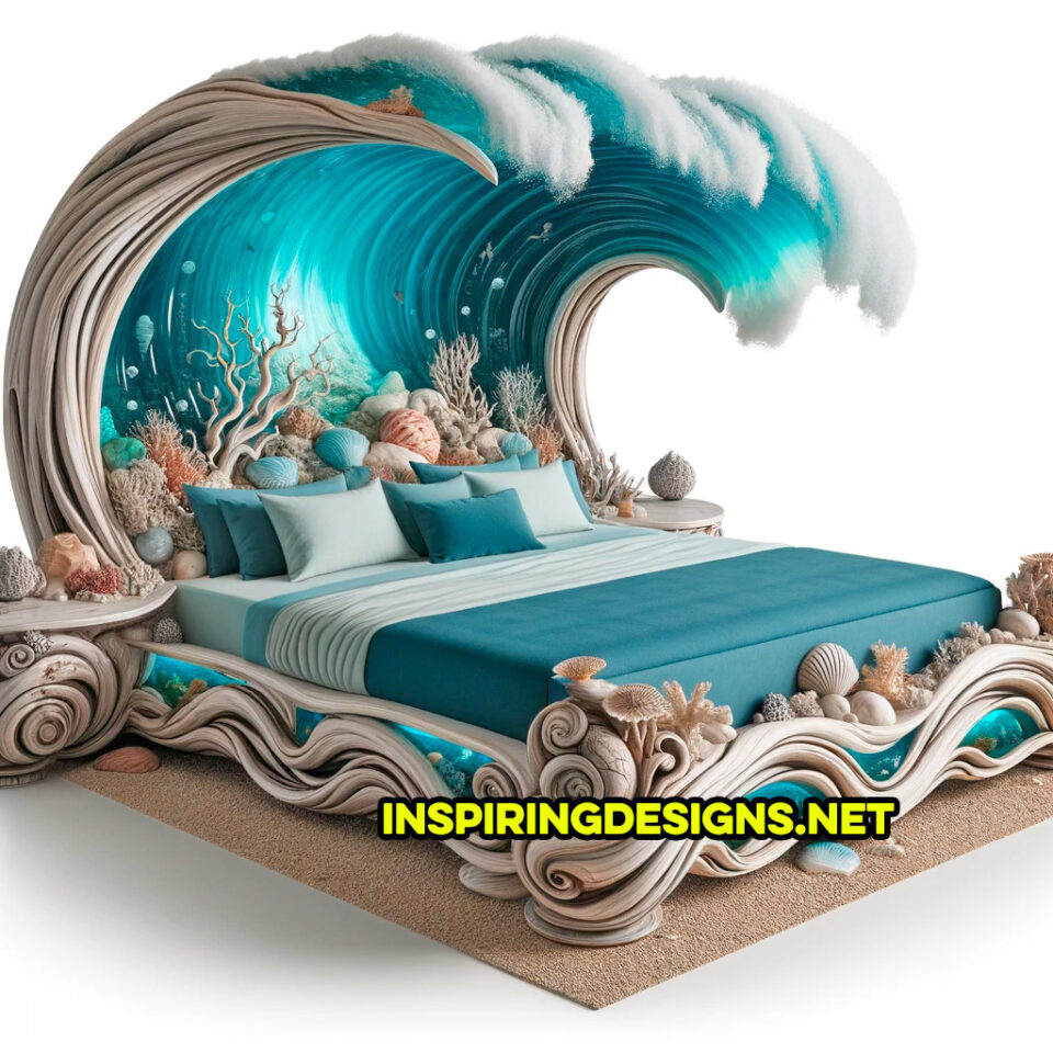 These Epoxy Beach Wave Beds Will Make You Feel Like You're Sleeping on ...