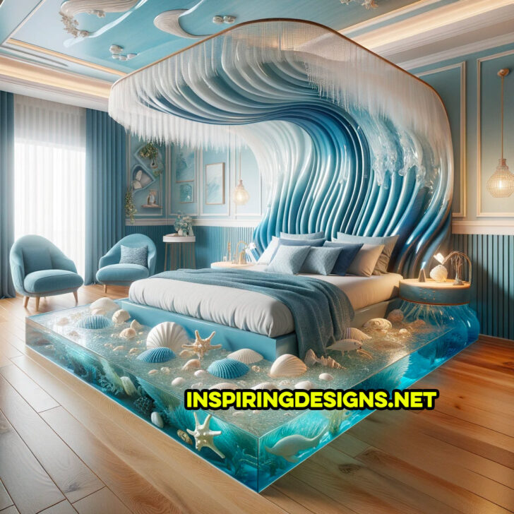 These Epoxy Beach Wave Beds Will Make You Feel Like You're Sleeping on ...