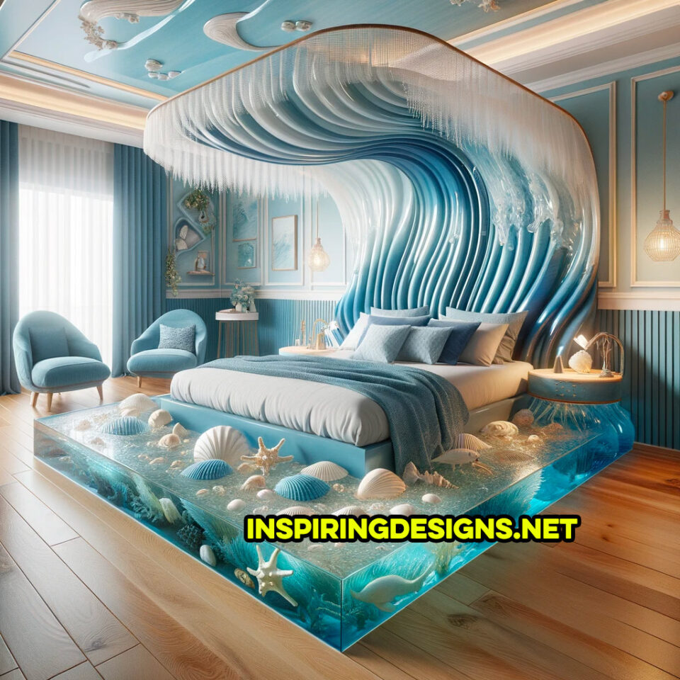 These Epoxy Beach Wave Beds Will Make You Feel Like You're Sleeping on ...