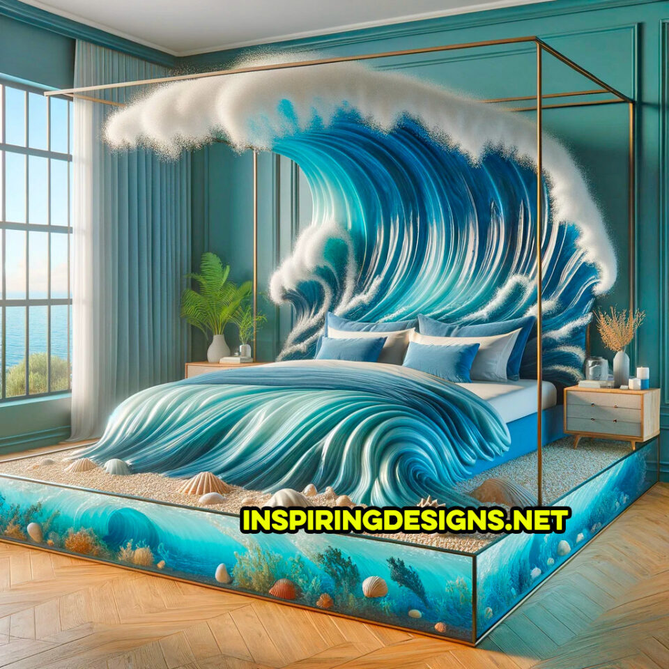 These Epoxy Beach Wave Beds Will Make You Feel Like You're Sleeping on ...
