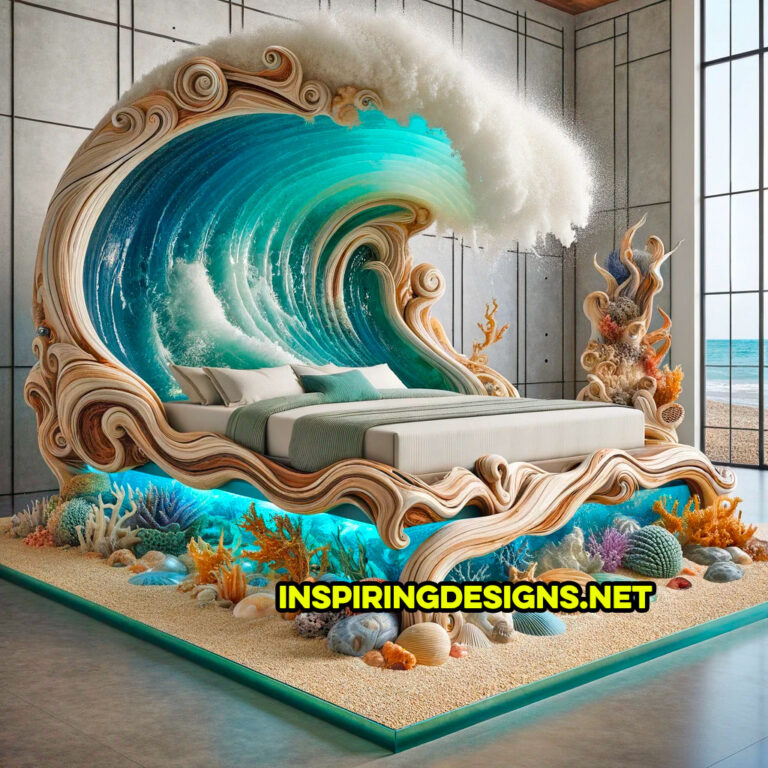 These Epoxy Beach Wave Beds Will Make You Feel Like You're Sleeping on ...