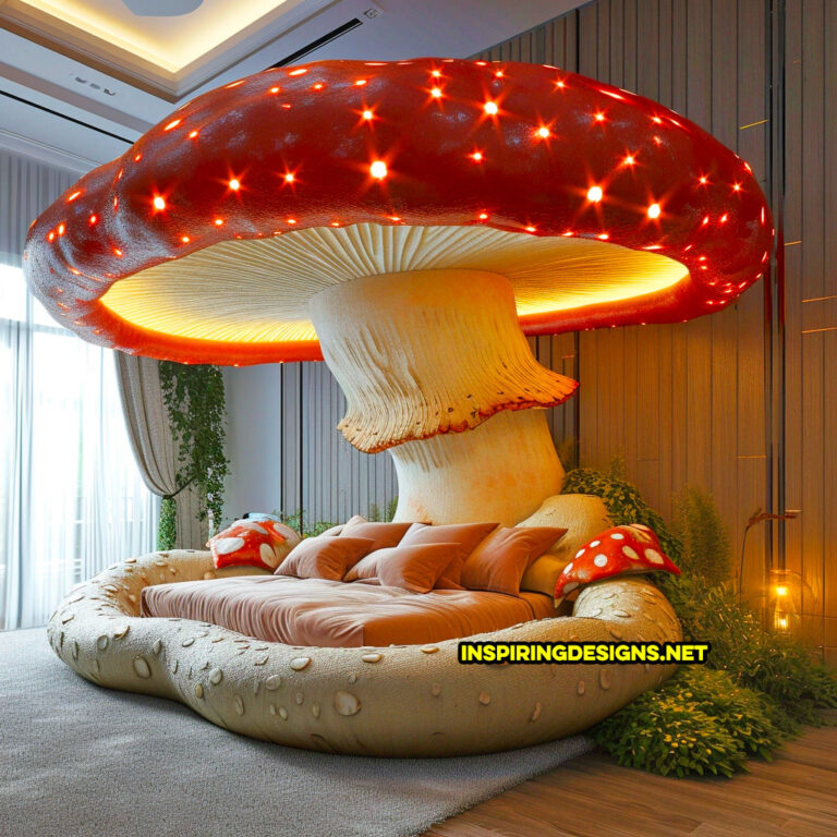 These Giant Mushroom Beds Add a Touch of Magic to Any Sleeping Space