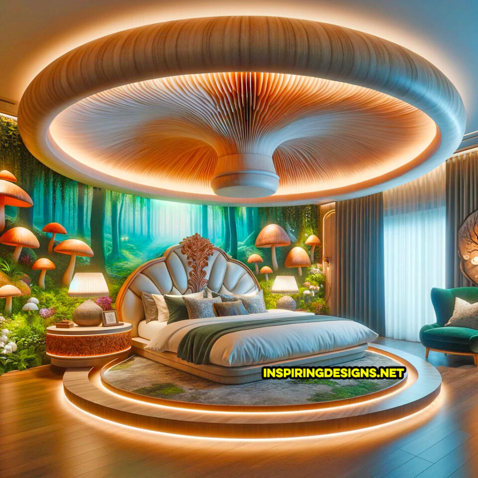 These Giant Mushroom Beds Add a Touch of Magic to Any Sleeping Space