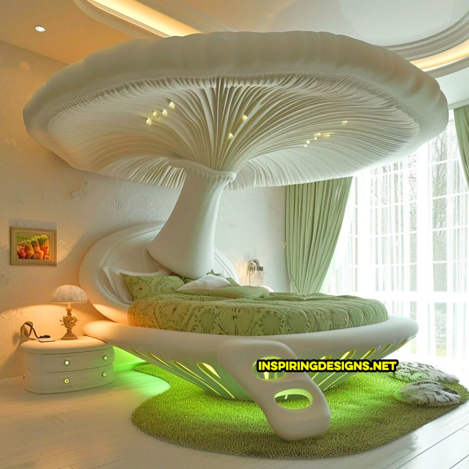 These Giant Mushroom Beds Add a Touch of Magic to Any Sleeping Space