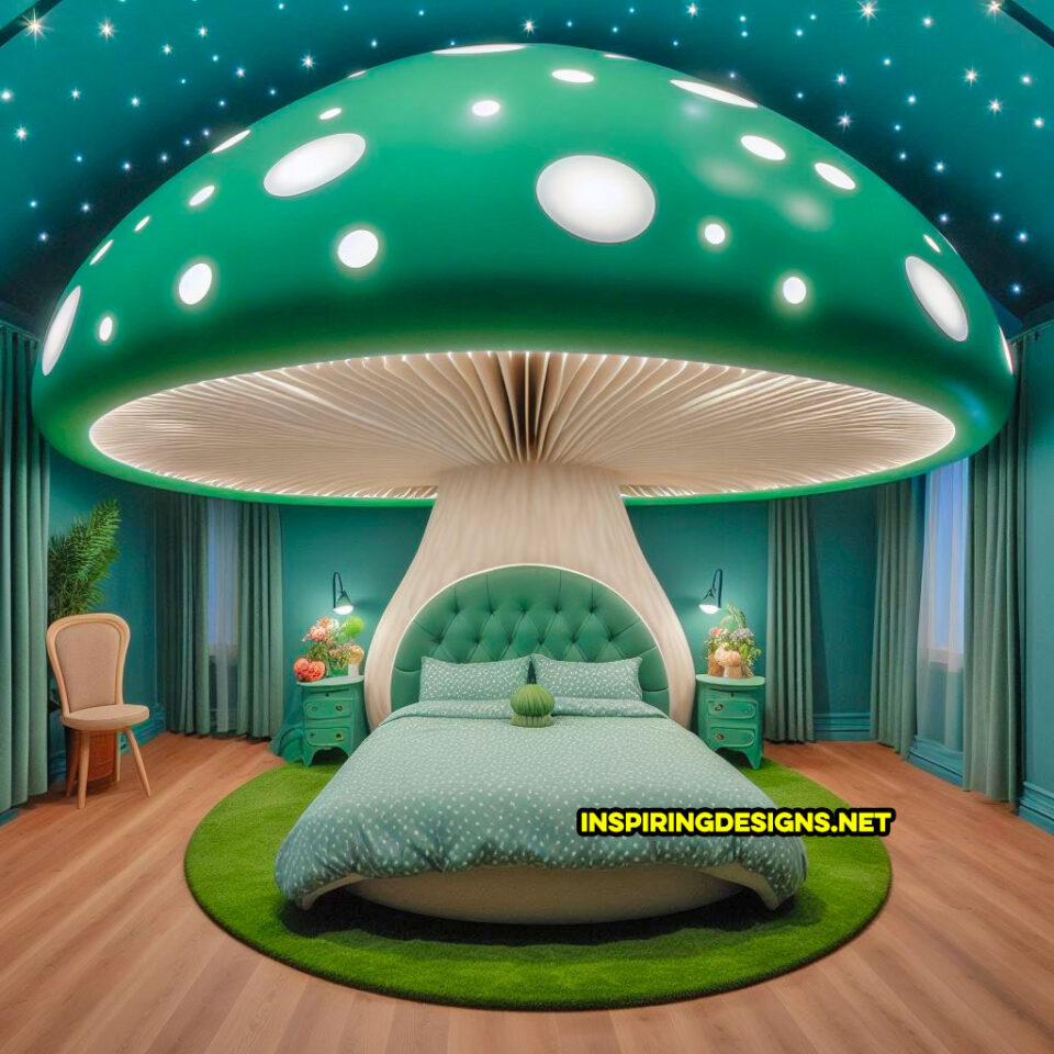 These Giant Mushroom Beds Add a Touch of Magic to Any Sleeping Space