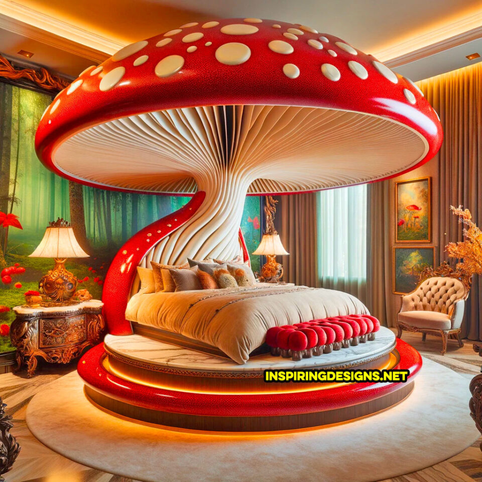 These Giant Mushroom Beds Add a Touch of Magic to Any Sleeping Space