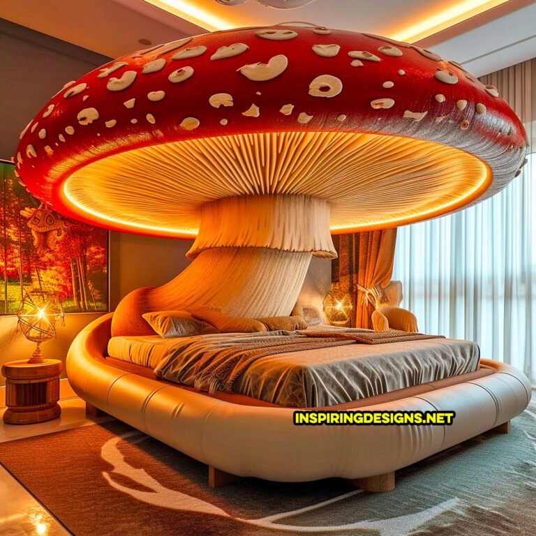 These Giant Mushroom Beds Add a Touch of Magic to Any Sleeping Space