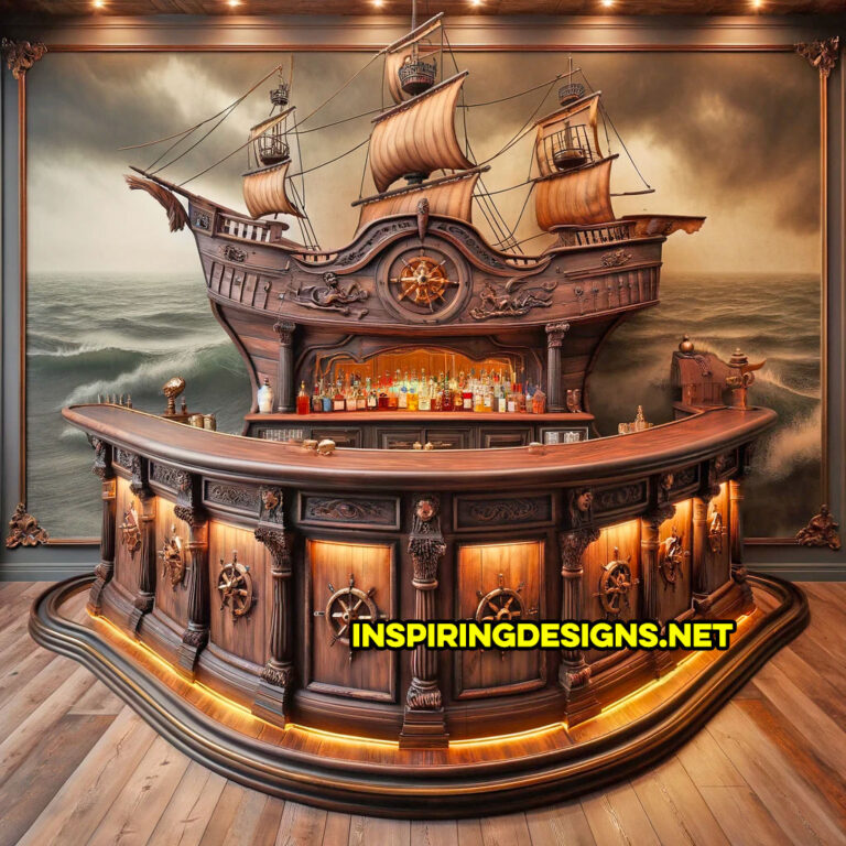 These Pirate Ship Home Bars Will Anchor Your Next Party with Style