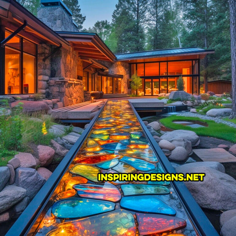 These Colorful Glass and Stone Walkways Will Transform Your Garden into ...