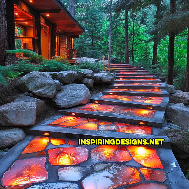 These Colorful Glass and Stone Walkways Will Transform Your Garden into ...
