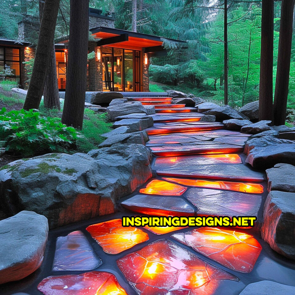 These Colorful Glass and Stone Walkways Will Transform Your Garden into ...