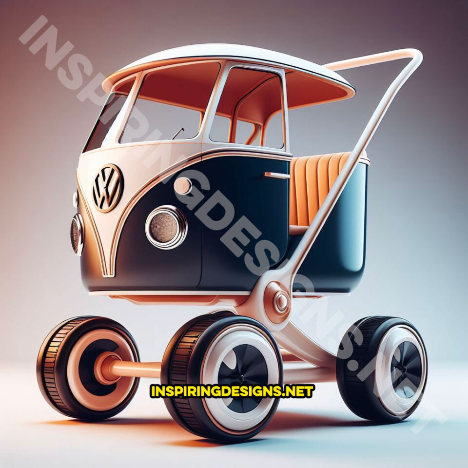 These Volkswagen Bus Strollers Are Where Retro Cool Meets Modern Parenting