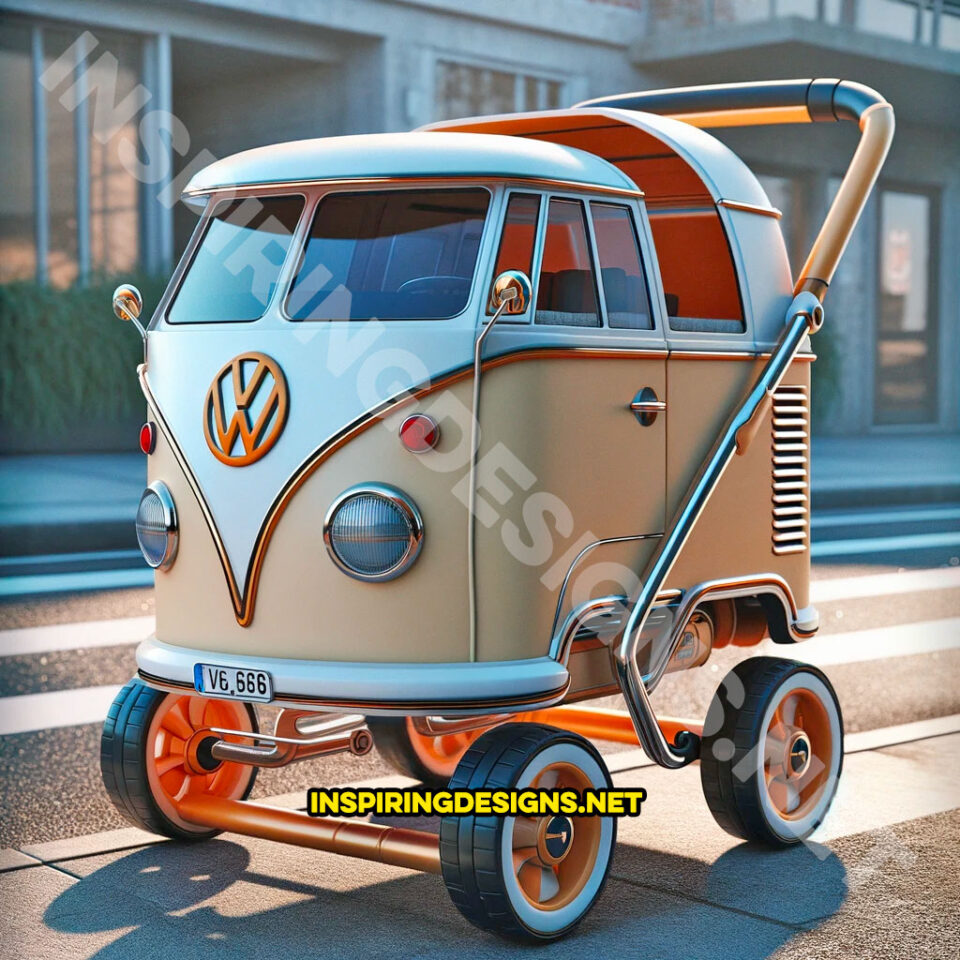These Volkswagen Bus Strollers Are Where Retro Cool Meets Modern Parenting