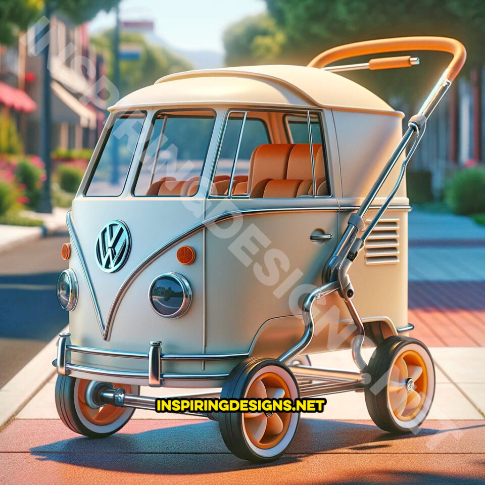These Volkswagen Bus Strollers Are Where Retro Cool Meets Modern Parenting