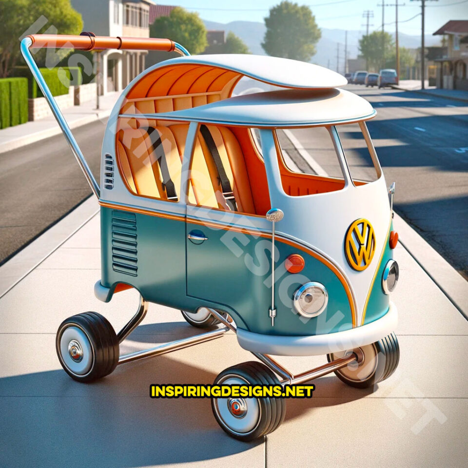These Volkswagen Bus Strollers Are Where Retro Cool Meets Modern Parenting