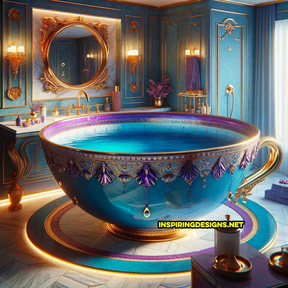 These Giant Teacup Shaped Bathtubs Will Steep Your Bath Time in Luxury