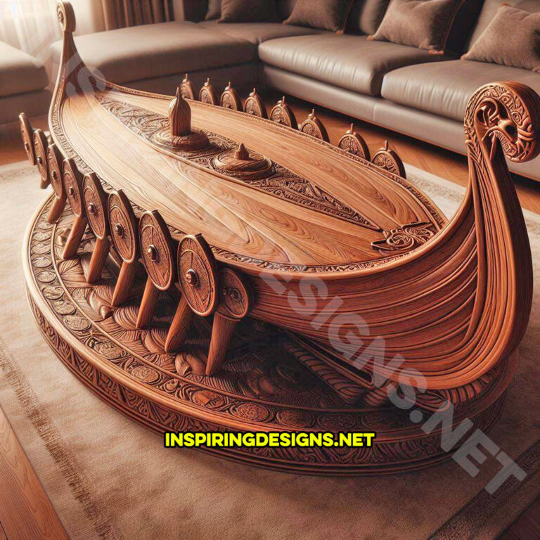 These Viking Ship Coffee Tables Are Anchoring Style and History in Your ...