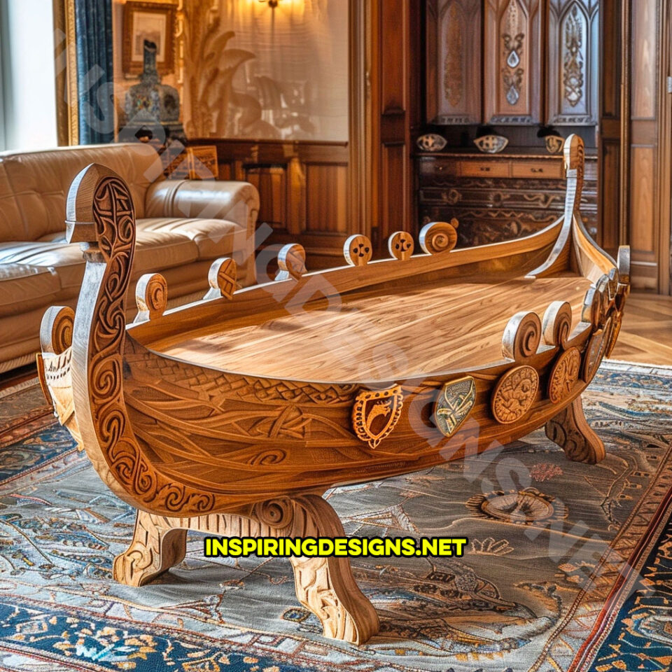 These Viking Ship Coffee Tables Are Anchoring Style and History in Your ...