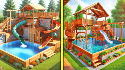 These Backyard Pool Playgrounds Bring the Water Park Right to Your Home