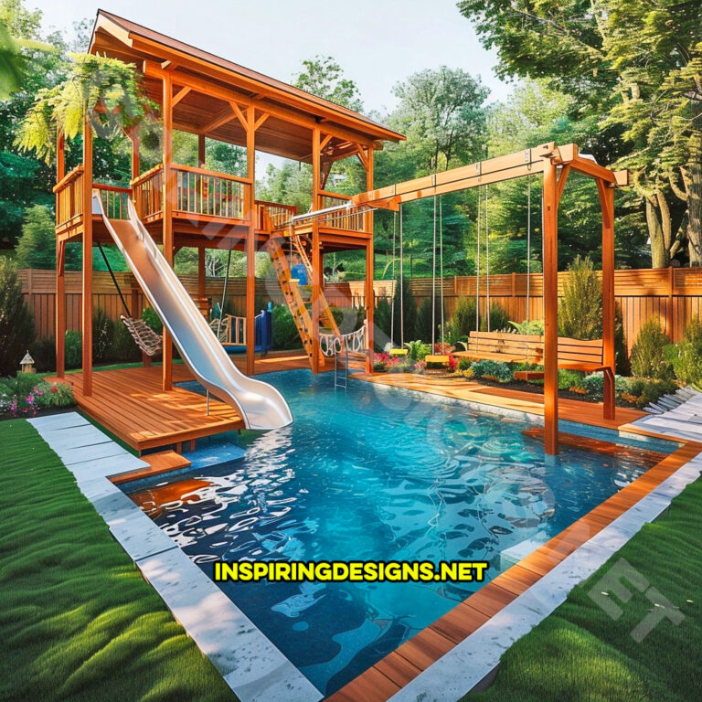 These Backyard Pool Playgrounds Bring the Water Park Right to Your Home