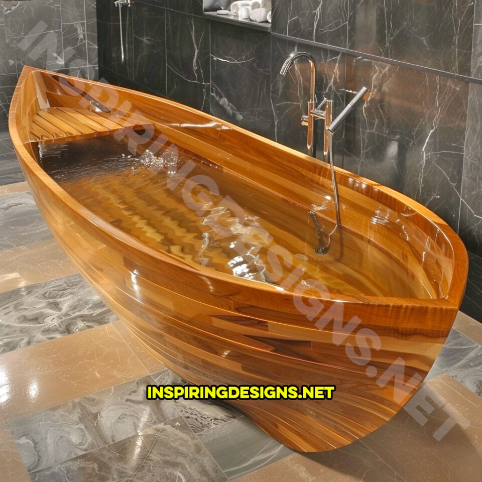 These Canoe Bathtubs Transform Your Bathroom into a Lakeside Retreat