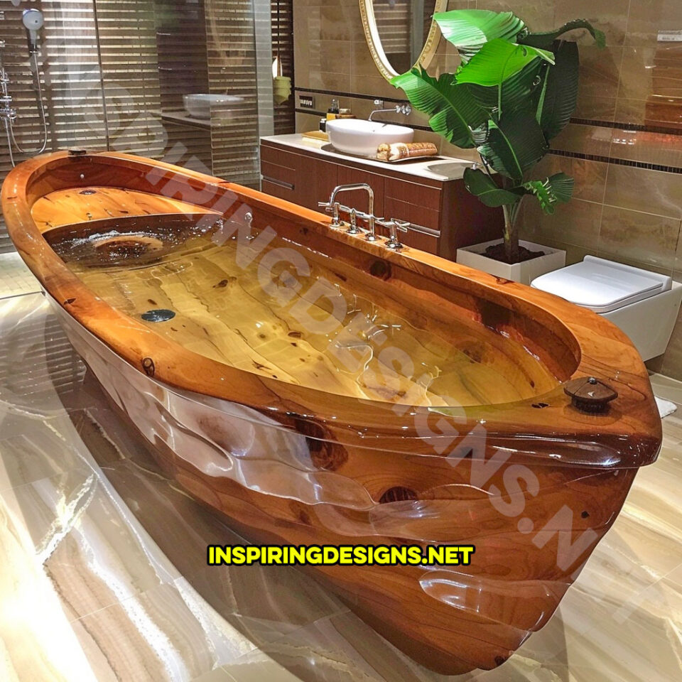 These Canoe Bathtubs Transform Your Bathroom into a Lakeside Retreat