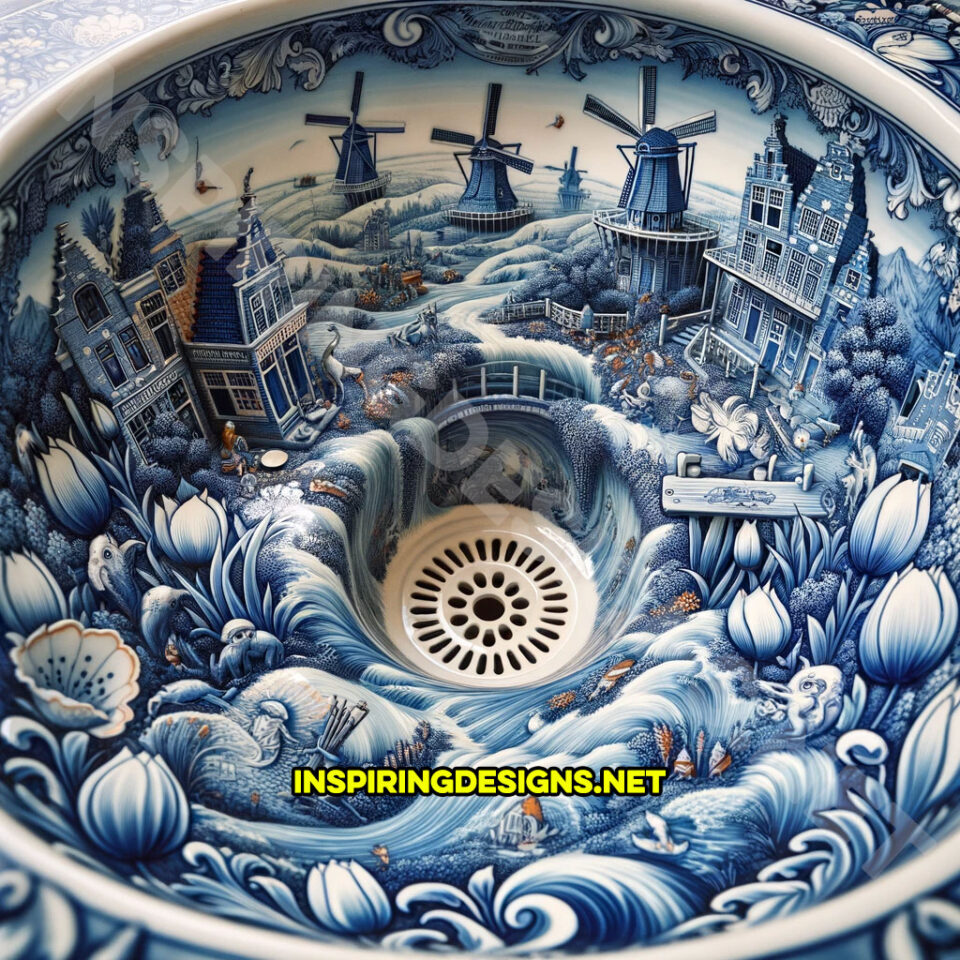These Delftware Sinks Are What Your Farmhouse Kitchen Dreams Are Made Of