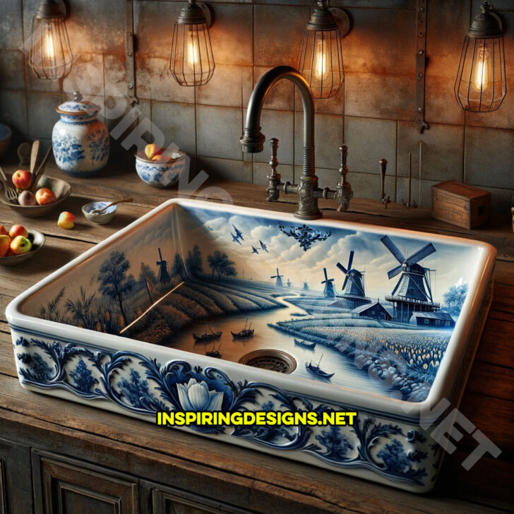 These Delftware Sinks Are What Your Farmhouse Kitchen Dreams Are Made Of