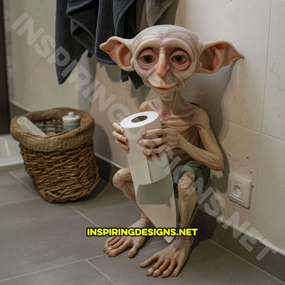 These Dobby Toilet Paper Holders Give Your Bathroom a Magical Helper