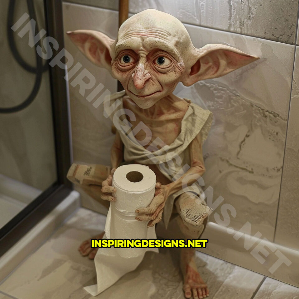 These Dobby Toilet Paper Holders Give Your Bathroom a Magical Helper