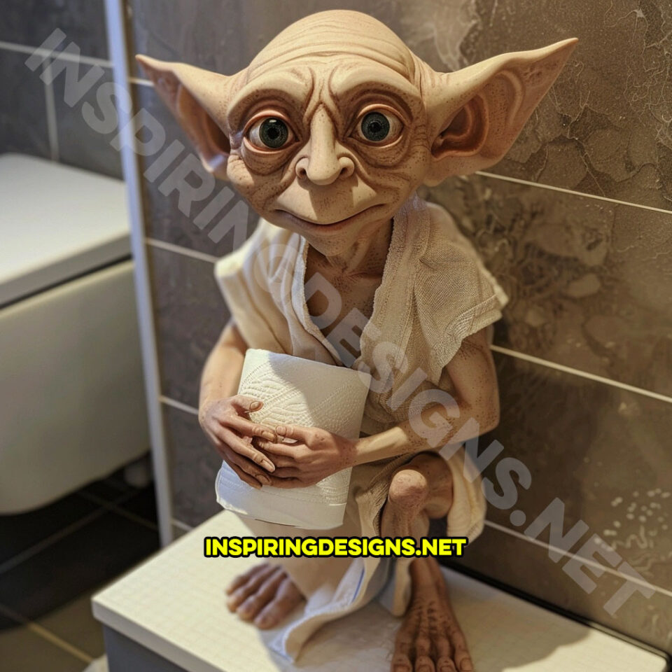 These Dobby Toilet Paper Holders Give Your Bathroom a Magical Helper