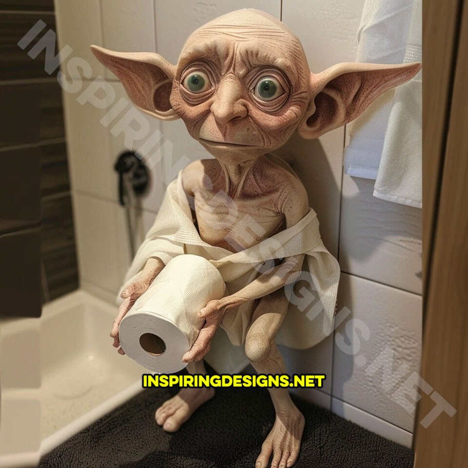 These Dobby Toilet Paper Holders Give Your Bathroom a Magical Helper