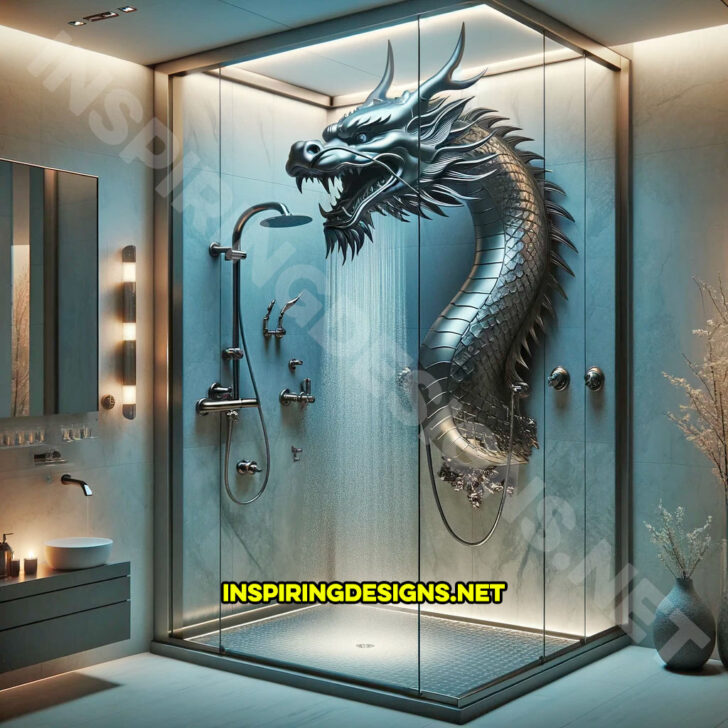 These Dragon Steam Showers Are the Ultimate Home Upgrade for Fantasy Lovers