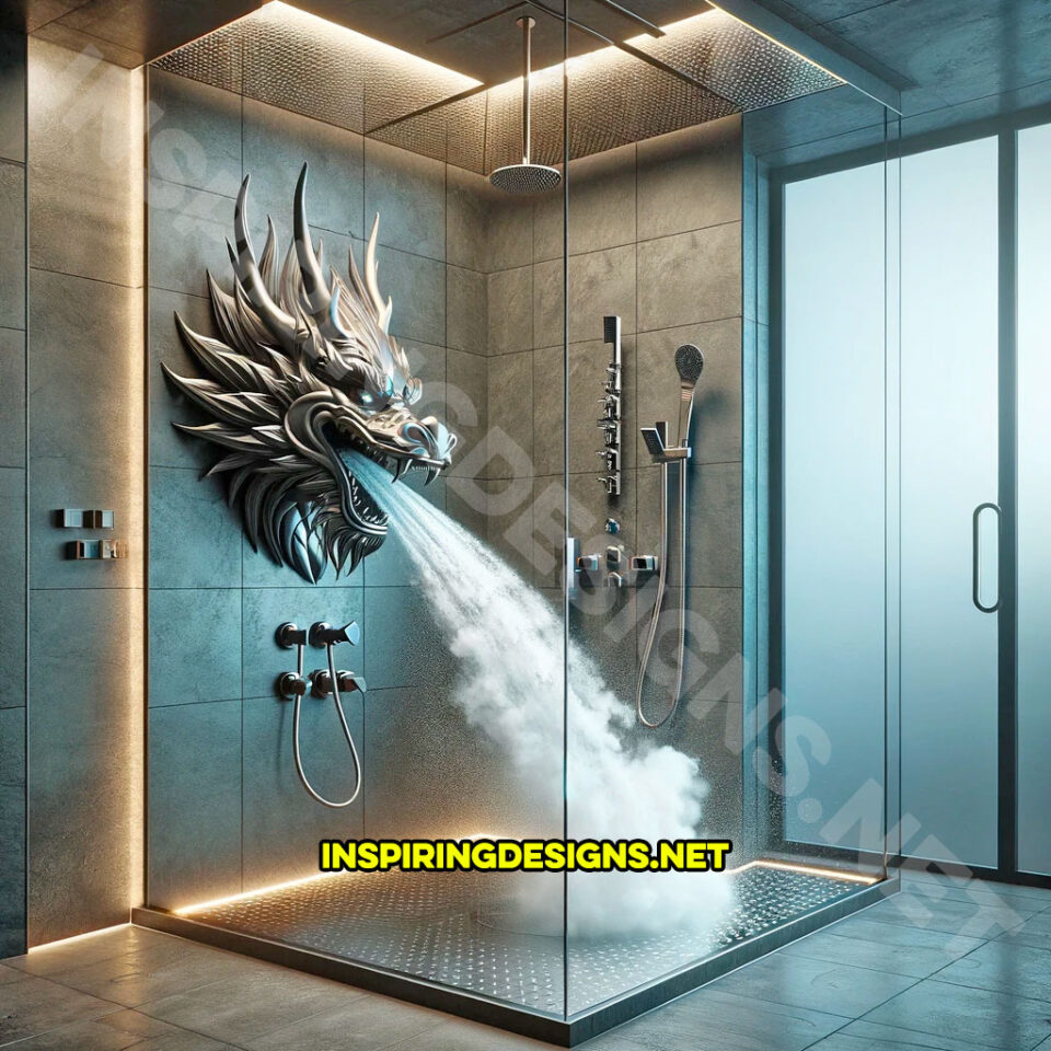 These Dragon Steam Showers Are the Ultimate Home Upgrade for Fantasy Lovers