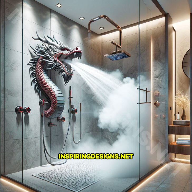 These Dragon Steam Showers Are the Ultimate Home Upgrade for Fantasy Lovers