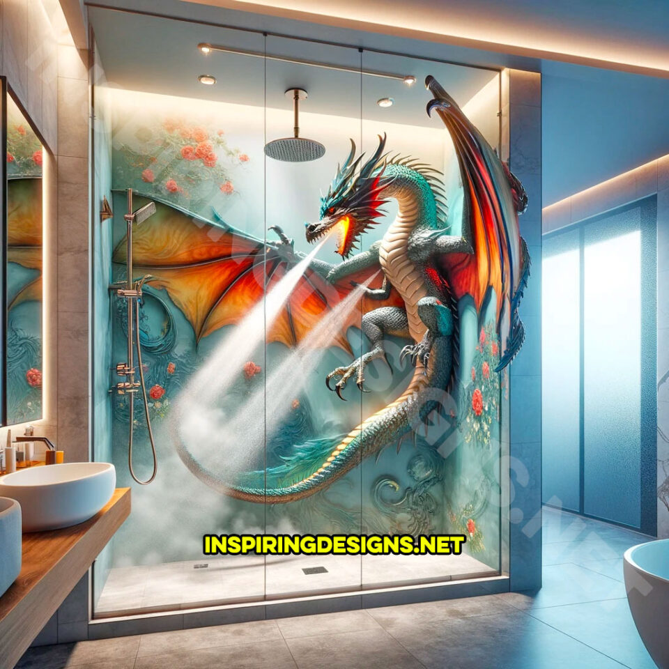 These Dragon Steam Showers Are the Ultimate Home Upgrade for Fantasy Lovers